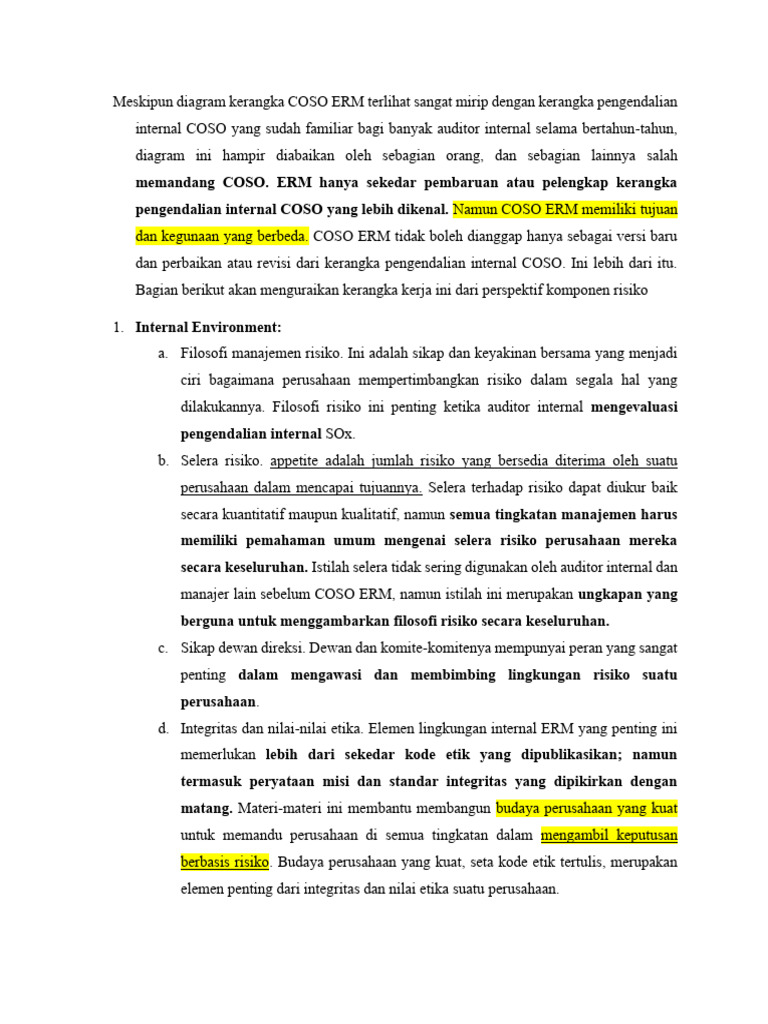 Pengauditan Sektor Publik - Internal Control & ERM | PDF