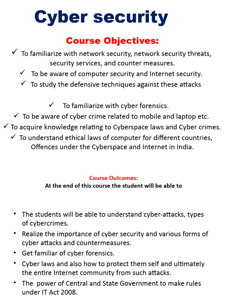CS Unit 1 | PDF | Malware | Security