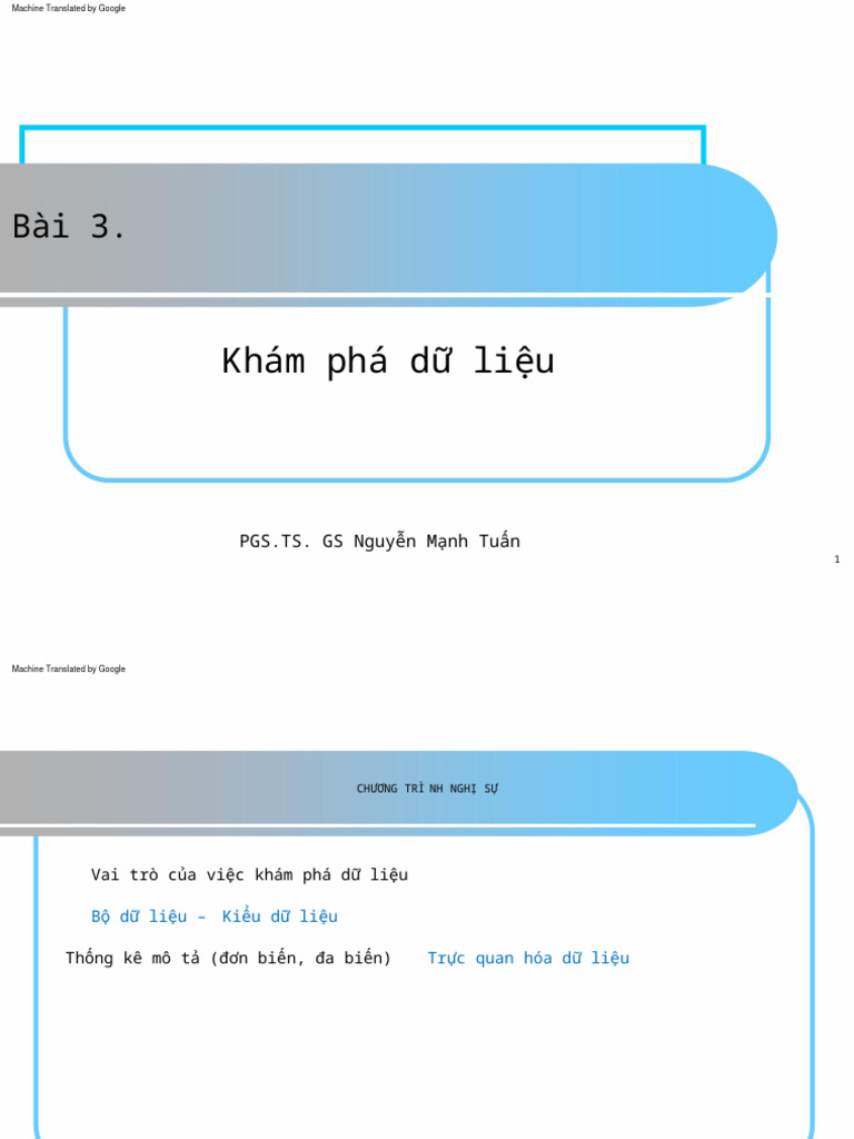 Unit 3 Data Exploration (P) | PDF