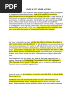 State and Non-State Actors | PDF | International Relations | National ...