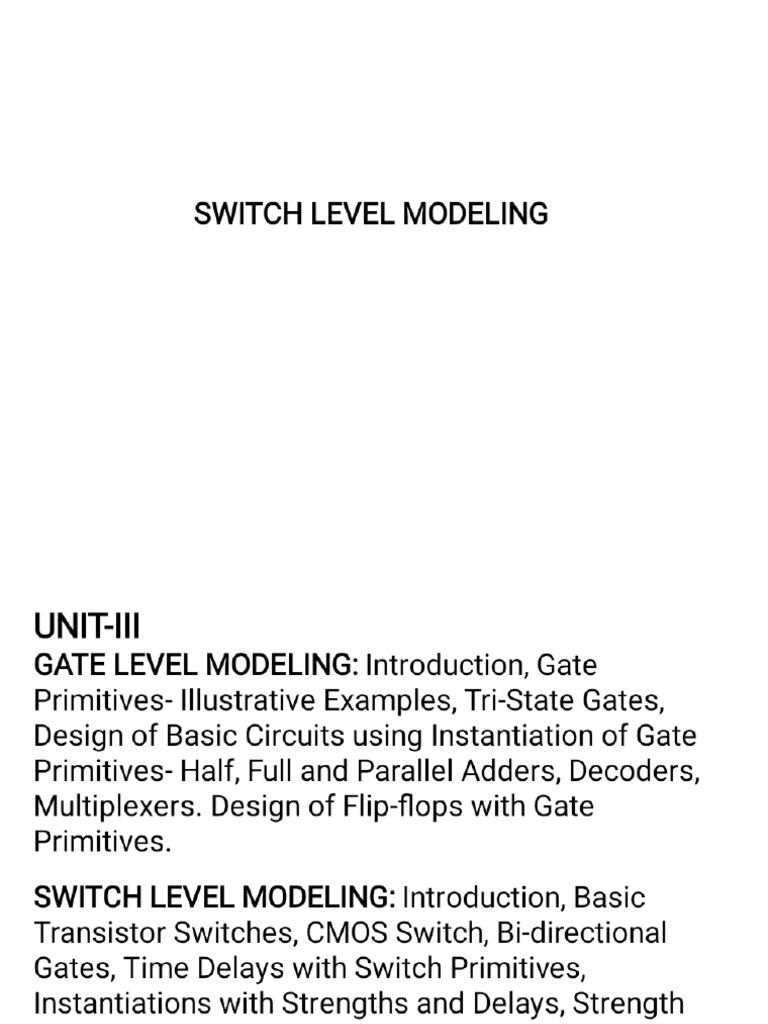 DDTV Unit 3 | PDF | Logic Gate | Electronic Circuits