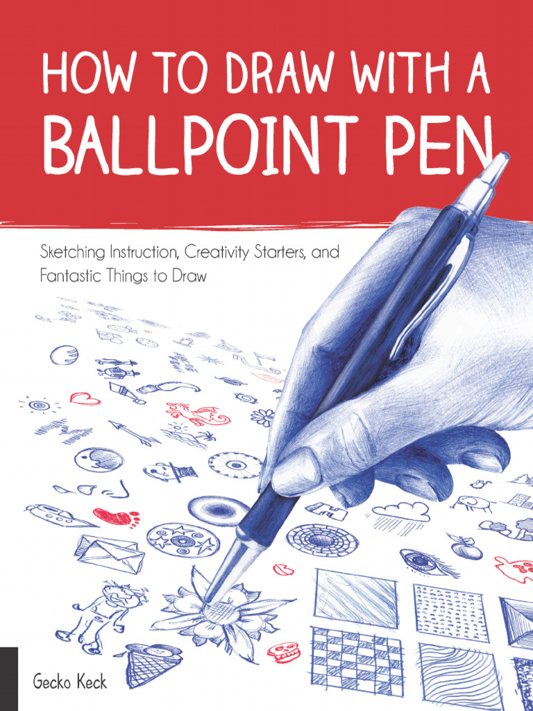 How To Draw With A Ballpoint Pen. Sketching Instruction, Creativity ...