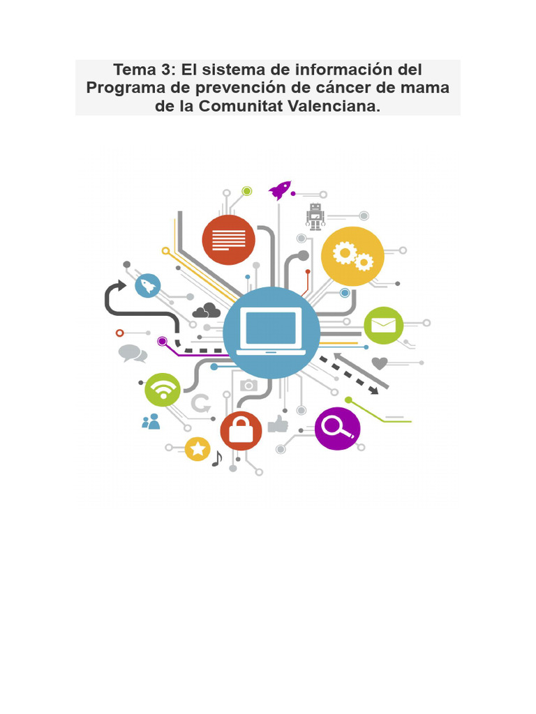 Tema 3 El Sistema de Informacion Del Programa de Prevencion de Cancer de Mana de La Comunitat ...