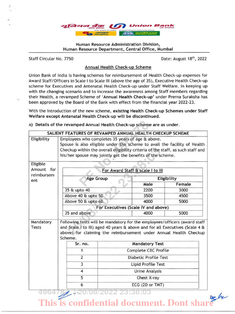 Staff Circulars | PDF | Physical Examination | Medical Specialties