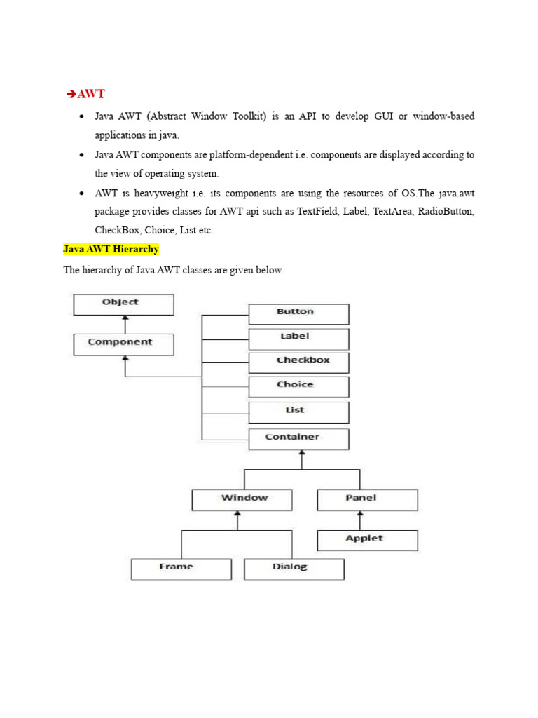 UNIT 5 Oops | PDF | Class (Computer Programming) | Graphical User ... UNIT 5 Oops | PDF | Class (Computer Programming) | Graphical User ...
