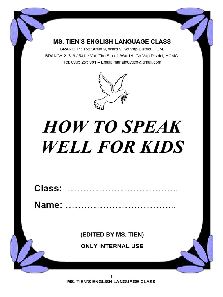 How To Speak Well For Kids | PDF