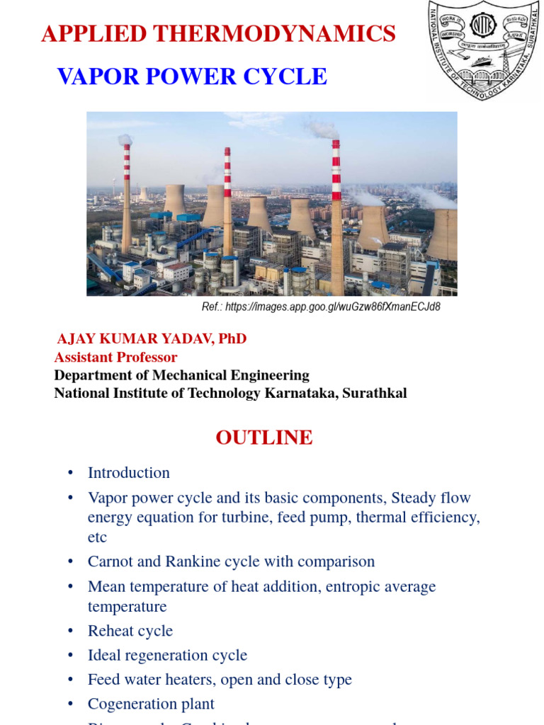 Vapor Power Cycle Final | PDF | Steam | Energy Technology