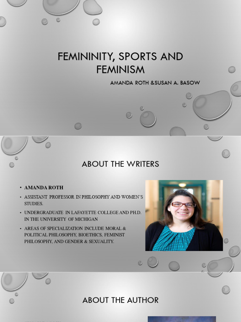 Femininity, Sports and Feminism. Basic Points | PDF | Gender Studies | Feminism