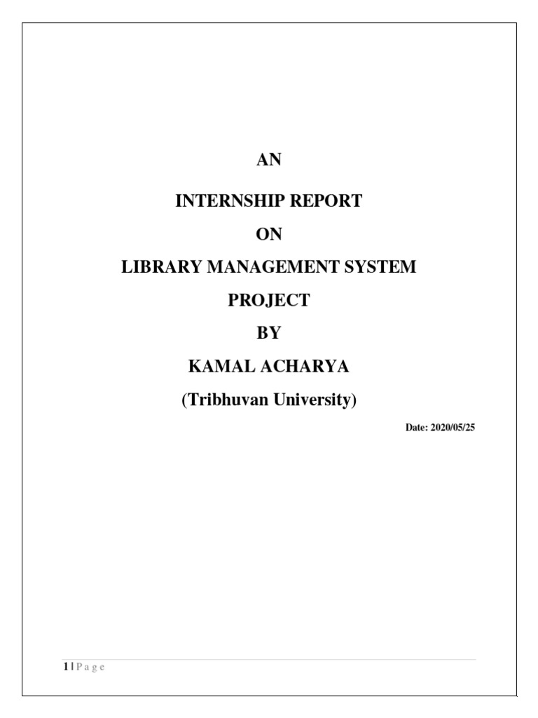 Library Management System Project Report II. | PDF | Microsoft Sql Server | Databases