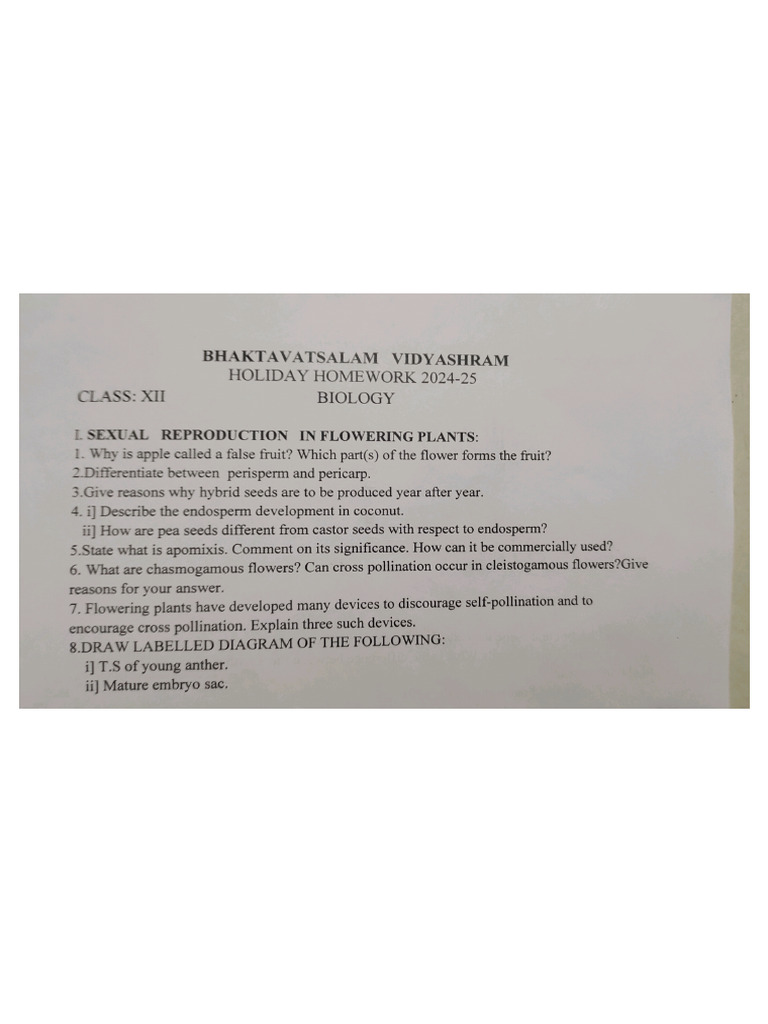 Biology Classwork | PDF