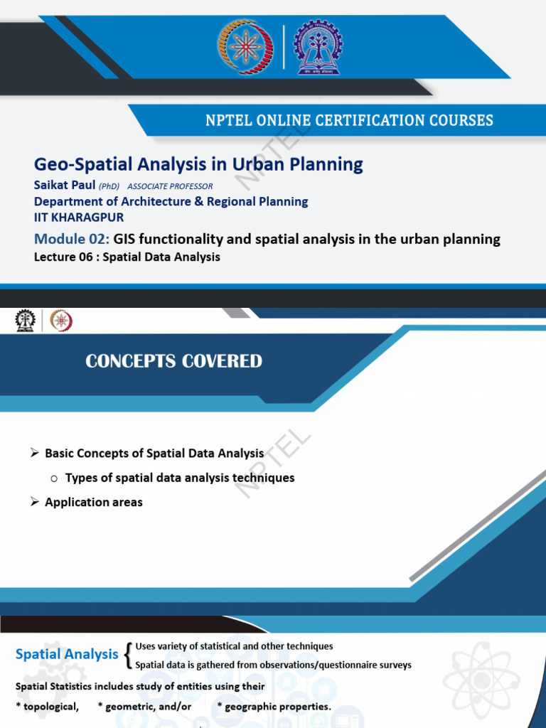 Week 2 Lecture Material | PDF | Spatial Analysis | Statistical Analysis