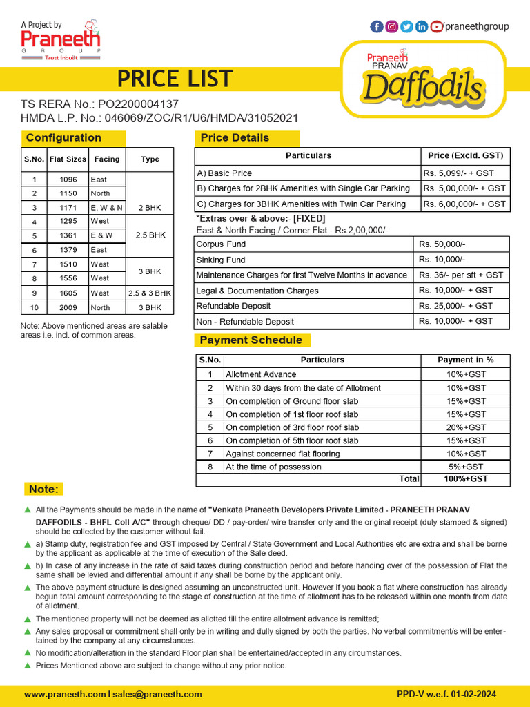 PPD Price Sheet | Download Free PDF | Money | Government Finances