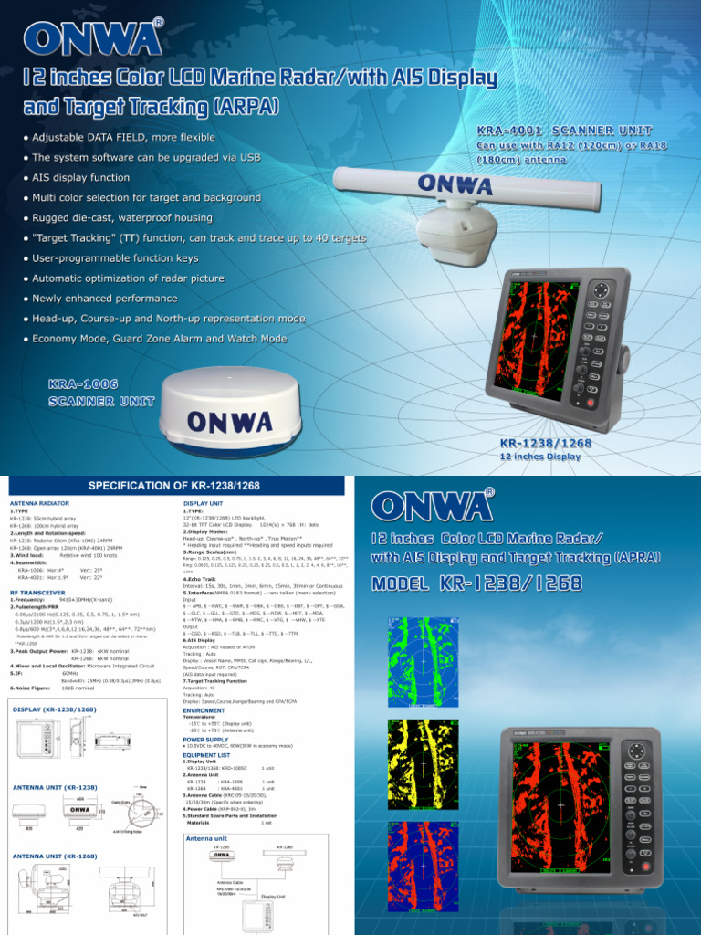 90 Onwa - Kr-1268 Brochure Radar | PDF