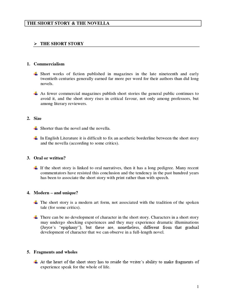 Short Story Novella | PDF | Novella | Novels