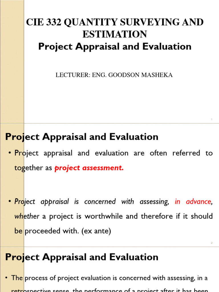Lecture 11 Cost Benefit Analysis Lecture Notes Cie 332 2021 Pdf