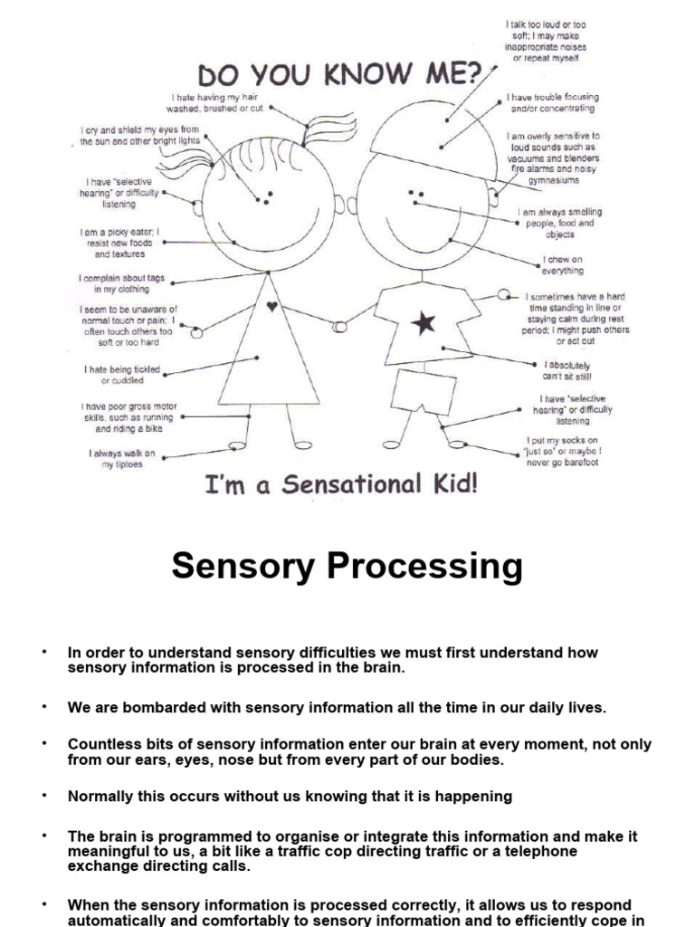 Sensory Presentation | Download Free PDF | Senses | Somatosensory System