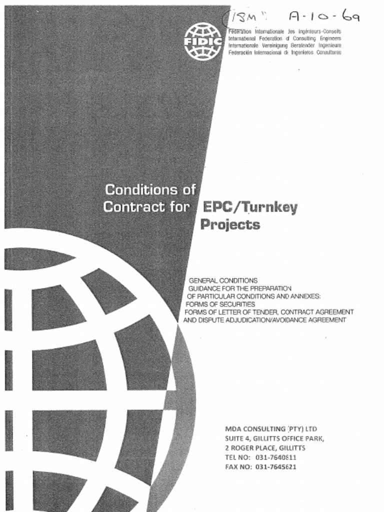 A - 10 - 6a FIDIC Conditions of Contract For EPC - Turnkey Projects - 2nd Edition 2019 Part 1 of ...