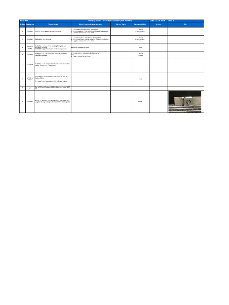 Pending Observation Points - Radiator (72 R 40 0000) | PDF | Joining ...