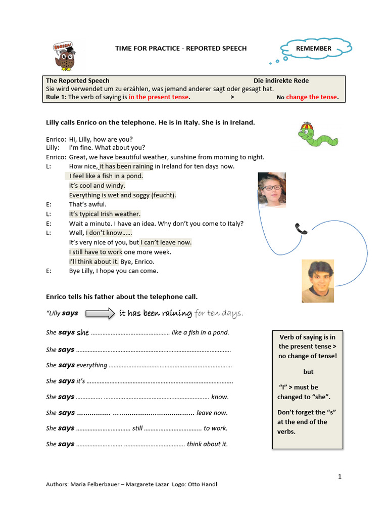 GLR 17 Reported Speech | PDF | Grammatical Tense | Grammar