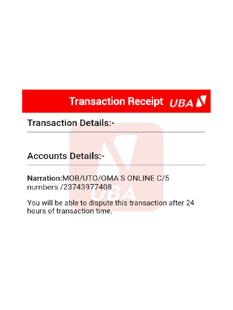 Transaction Receiptnull | PDF