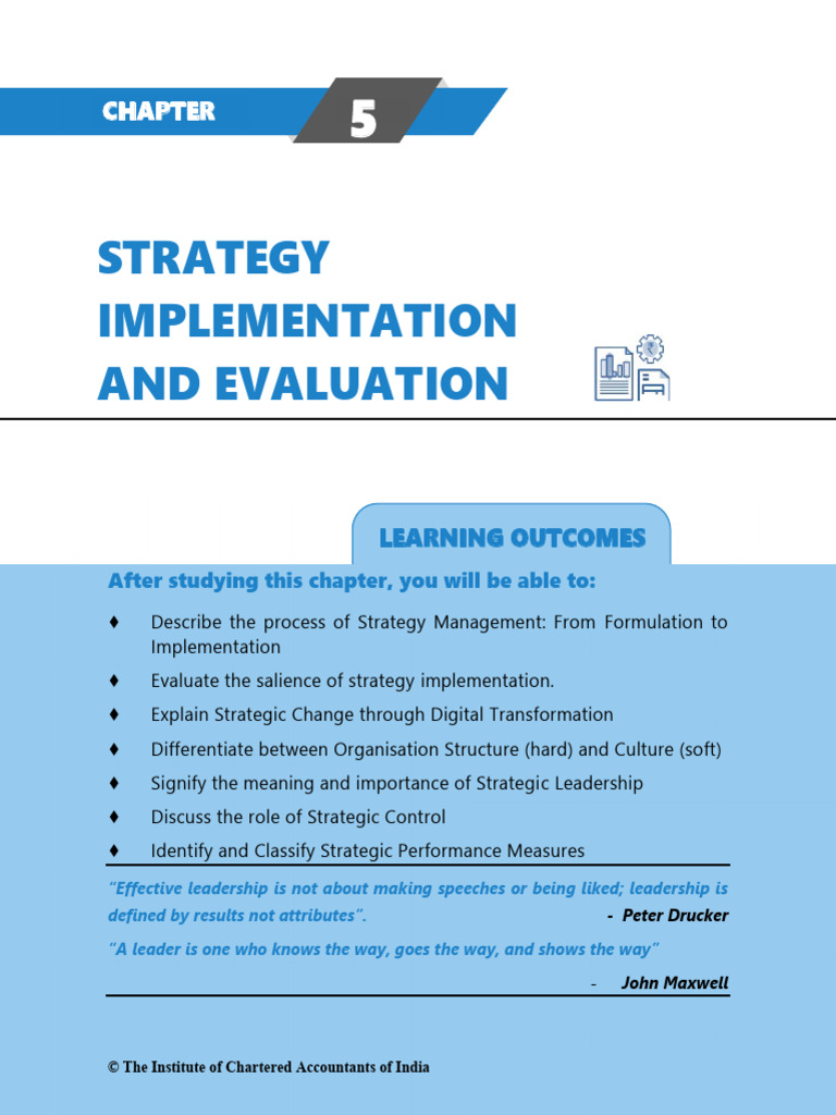 Chapter 5 Strategy Implementation | PDF | Strategic Management | Strategic Planning