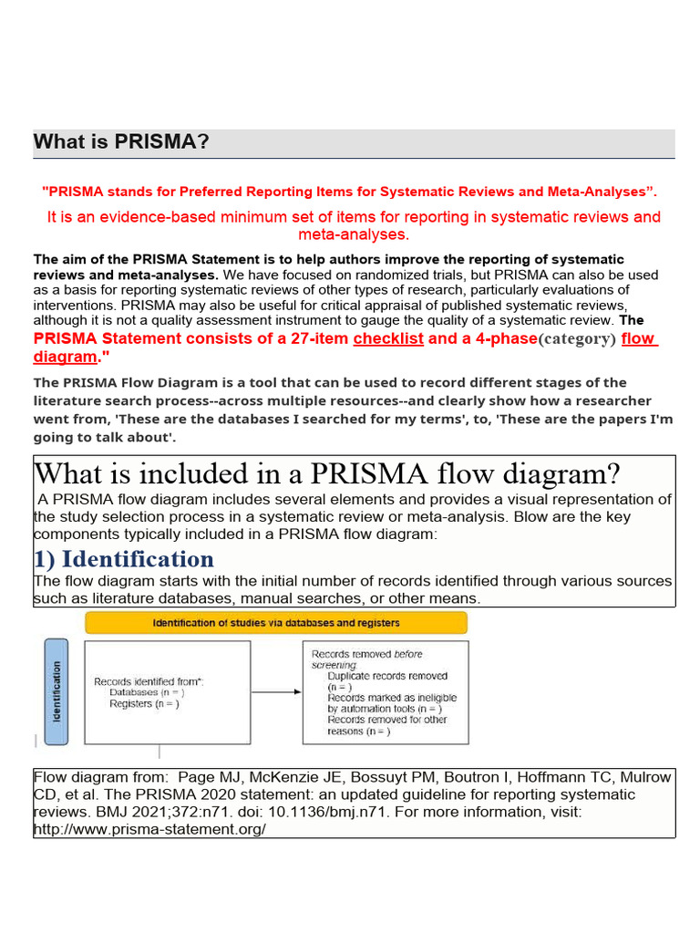 PRISMA Tool | PDF | Systematic Review | Inquiry