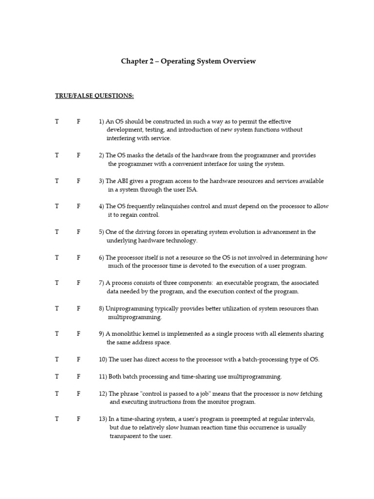 Tutorial 2 | PDF | Process (Computing) | Operating System