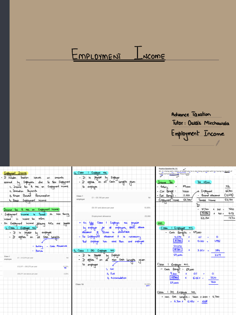 Chapter 6 Employment Income | PDF | Employment | Taxes