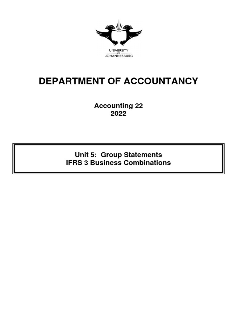 Unit 5-Group Statements L IFRS 3 Business Combinations (2024) | PDF | Equity (Finance) | Fair Value