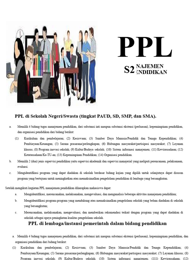 PPL Manajemen Pendidikan S2 | PDF