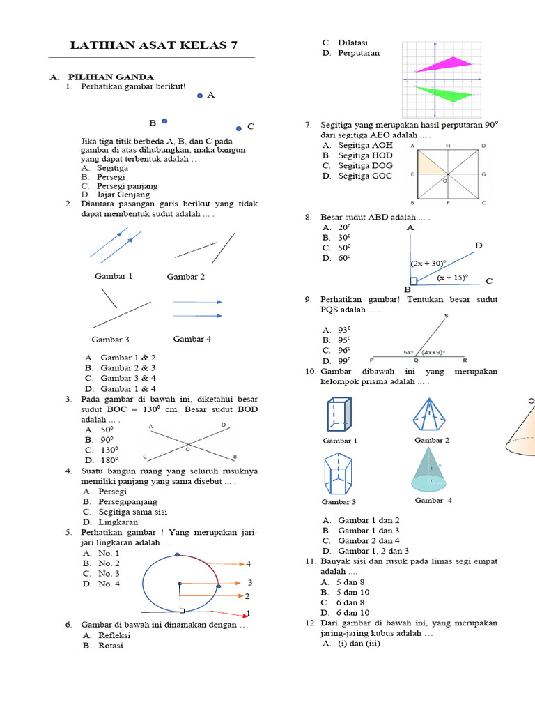 Latihan ASAT 2024 | PDF