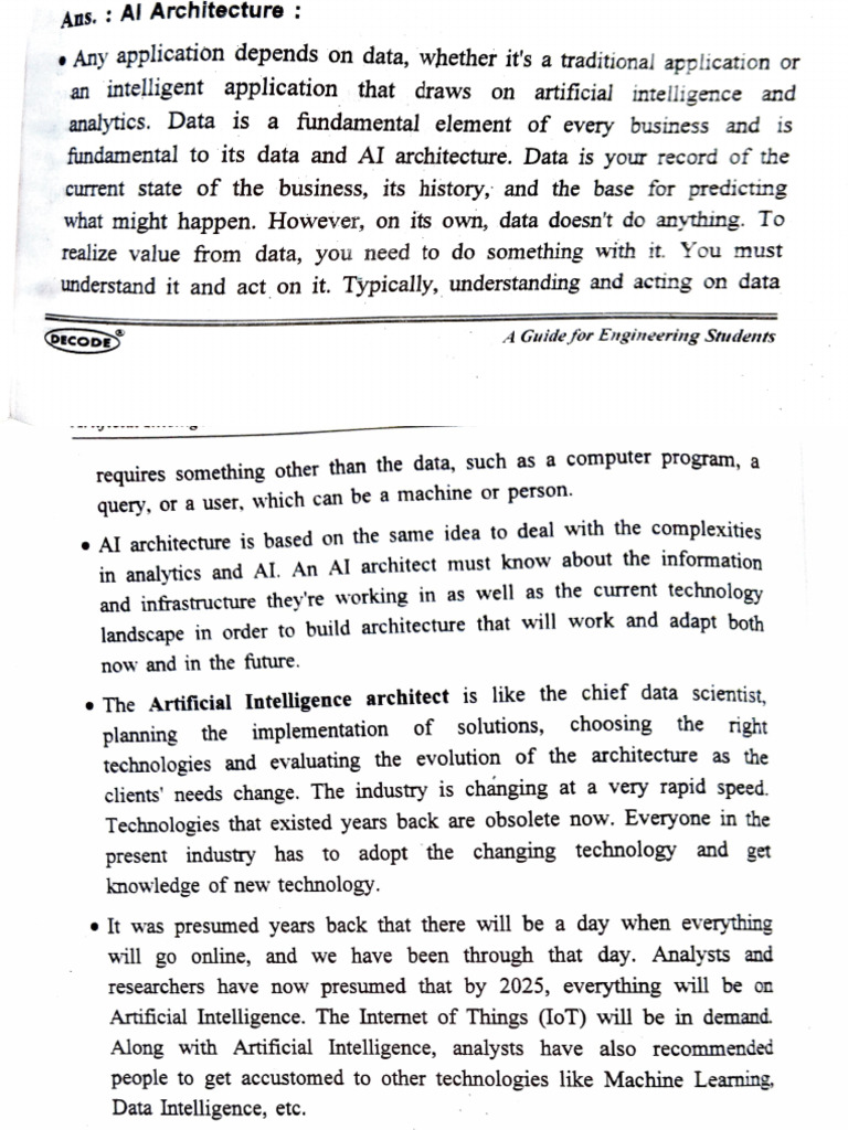 AI Architecture and Components | Download Free PDF | Artificial ...