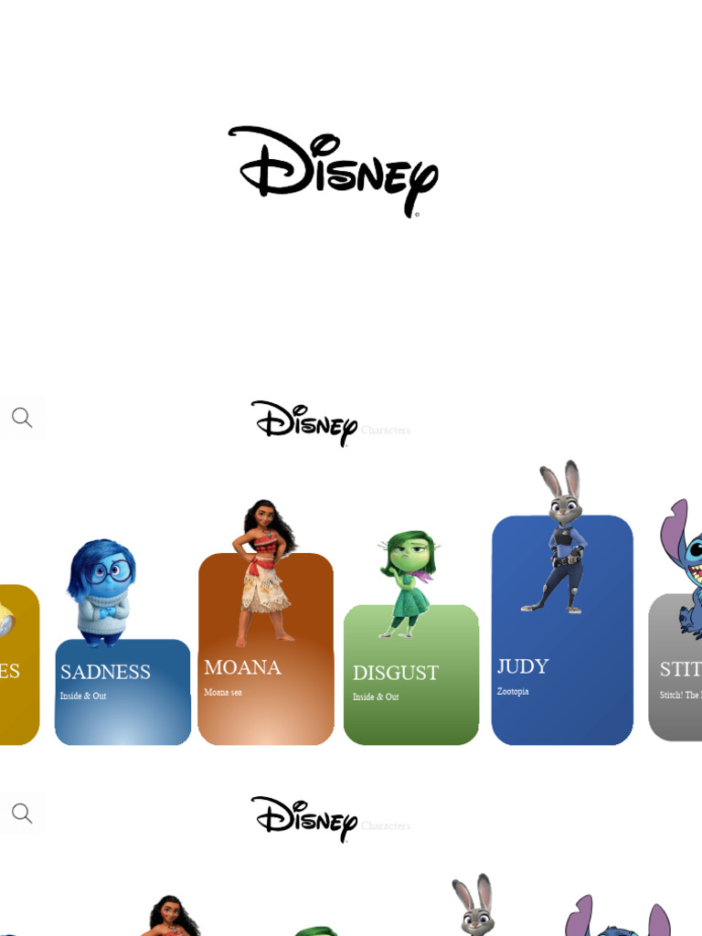 Disney Character Analysis: Emotions & Roles | PDF