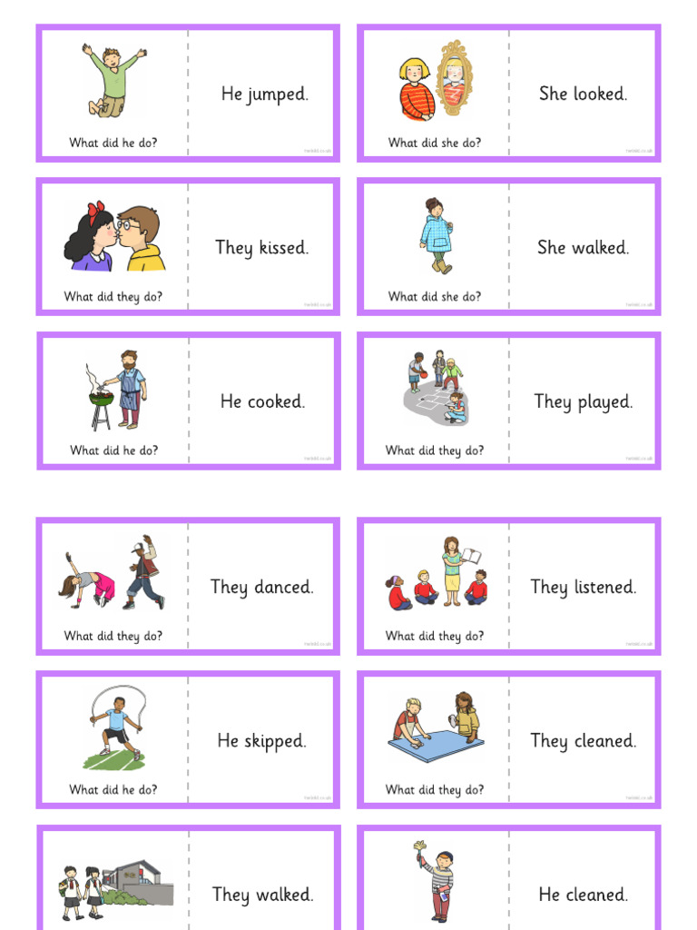 What Did They Do Question Cards | PDF