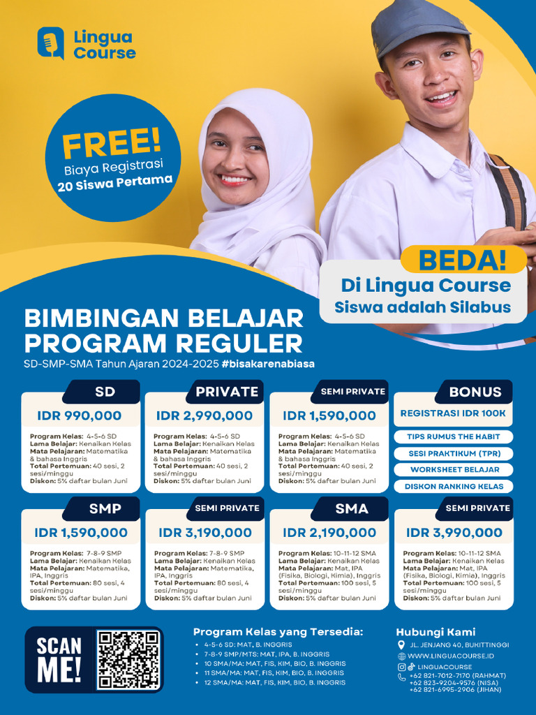 Lingua Course-Bimbel Flyer | PDF