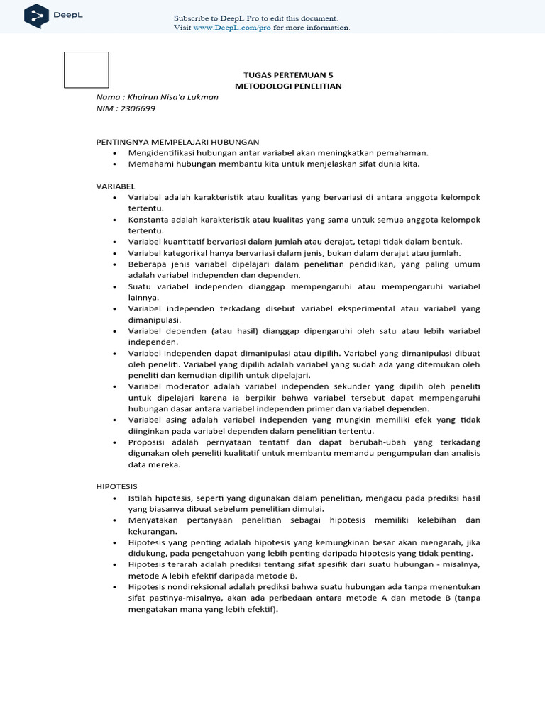 Tugas Pertemuan 5 Id | PDF | Karier & Perkembangan