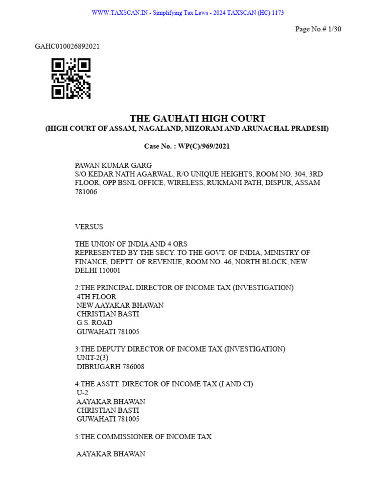 Pawan Kumar Garg - Watermark | PDF | Summons | Income Tax