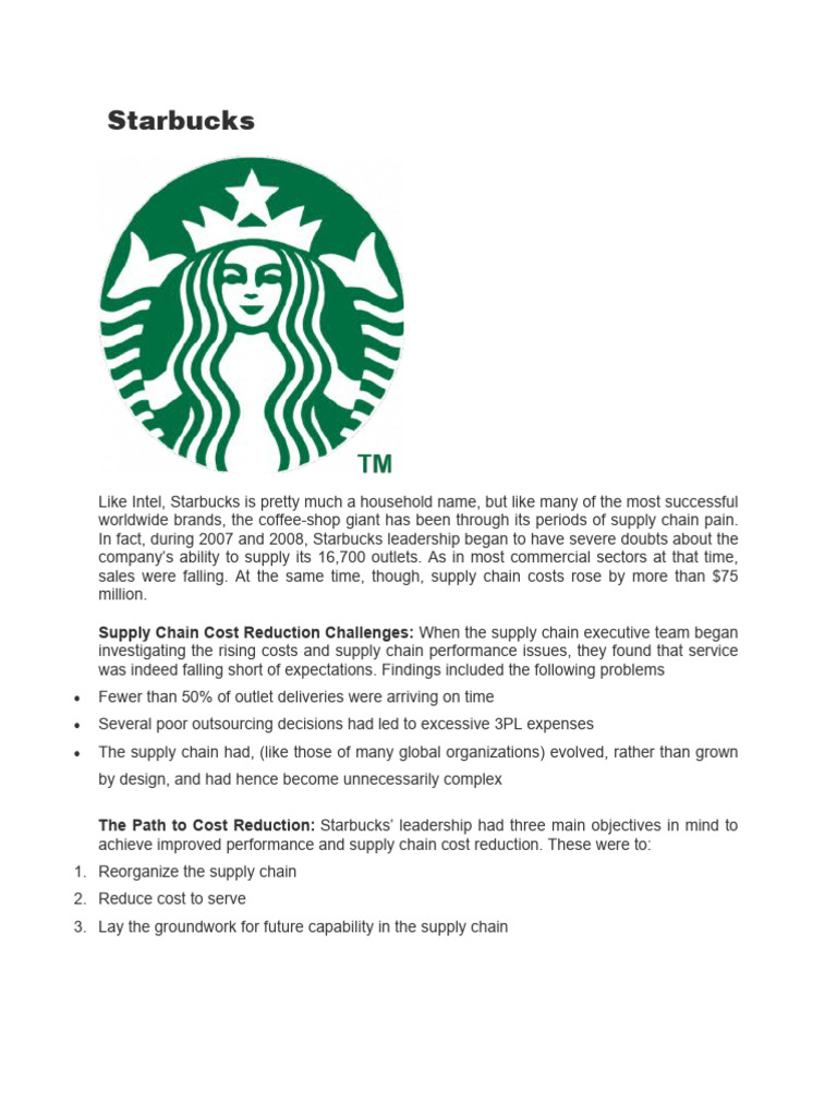 Case Study - Starbucks | PDF