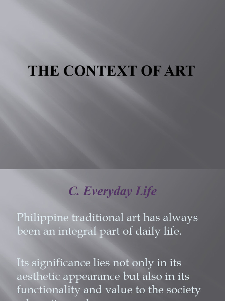 The Context of Art Group 7 | PDF