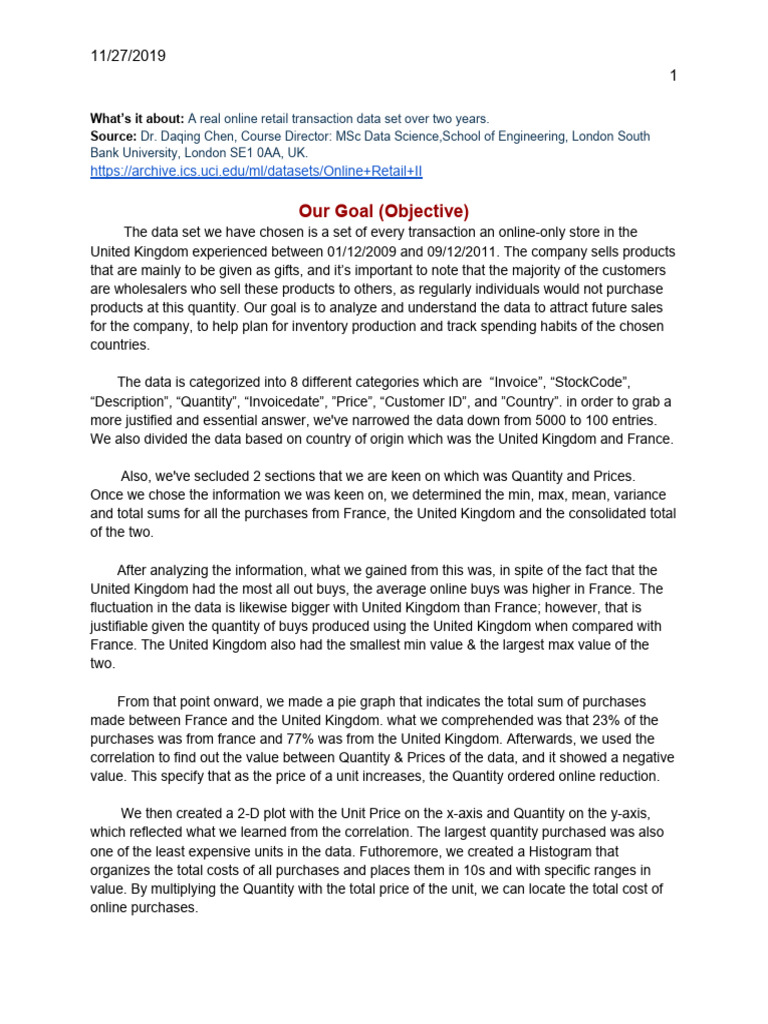 ITEC-2600 Assignment | Download Free PDF | Prices | Histogram