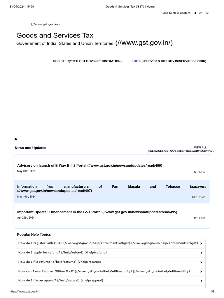 GST New UI | PDF | Taxes | Government Finances