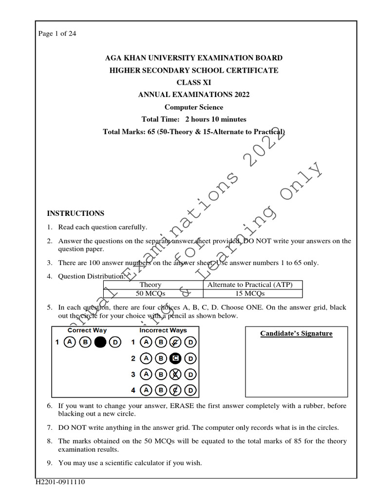 Computer Science XI Annual Exams 2022 Paper I | PDF | Network Topology | Computer Data Storage