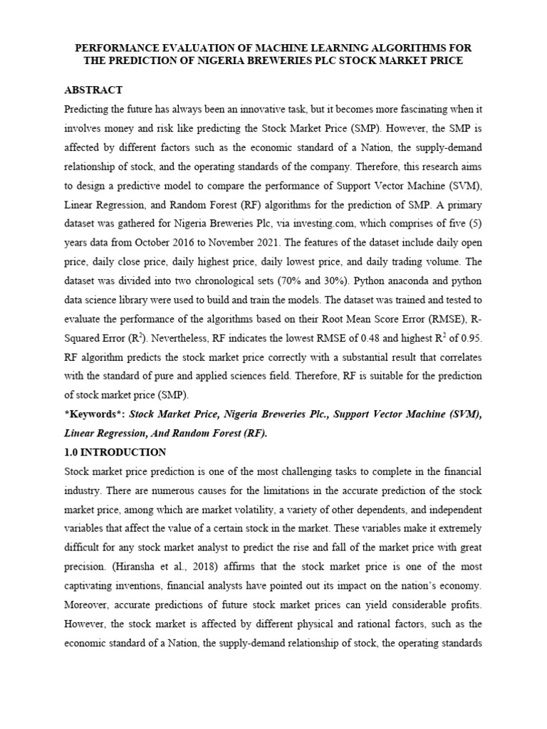Machine Learning Download Free Pdf Support Vector Machine Prediction