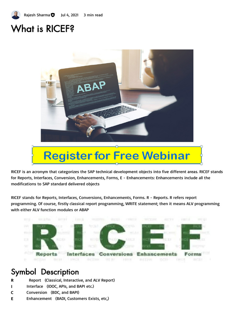 What Is RICEF | PDF | Computing | Software Engineering