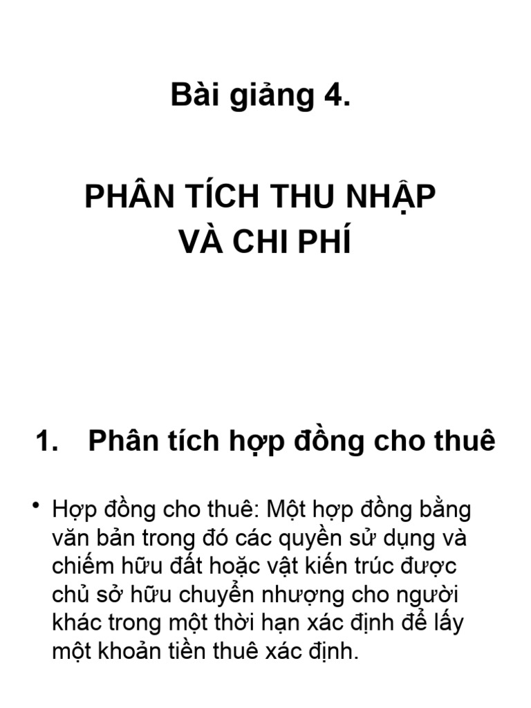 Bai Giang 4-Phan Tich TN Va CP | PDF