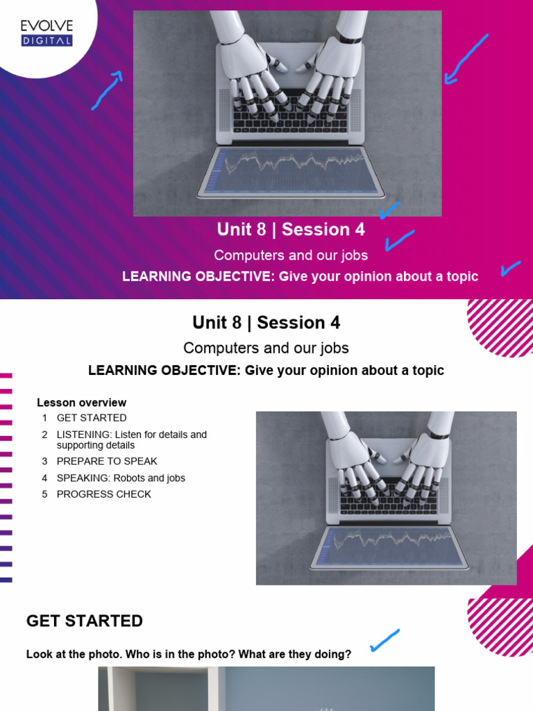 Unit 8 - Session 4: Computers and Our Jobs | PDF