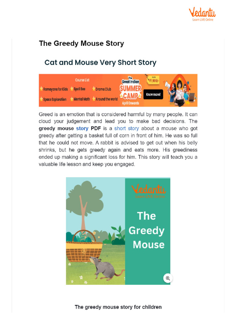 The Greedy Mouse Story | PDF