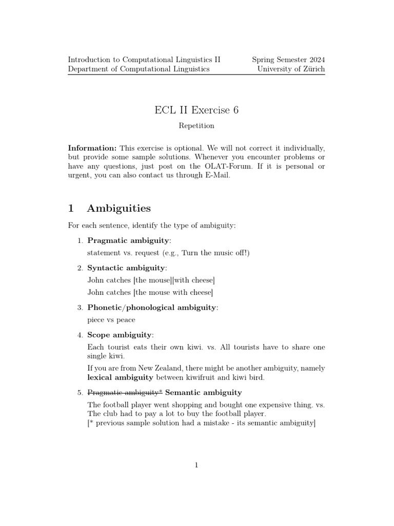 ECL2 2024 Ex06 SampleSolution Updated | PDF | Grammar | Language Mechanics