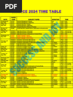 WASSCE 2024 Invigilation Time Table | PDF