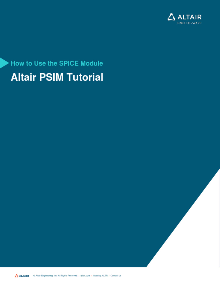 Tutorial - How To Use The SPICE Module | PDF | Spice | Computer File